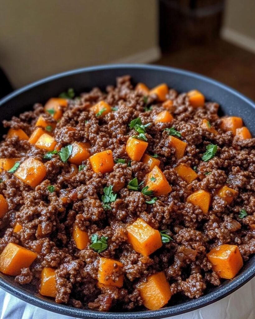 Ground Beef and Sweet Potato Skillet - Quickest Recipes