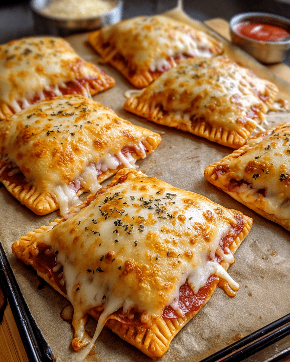 Cheesy Pizza Pockets - Quickest Recipes